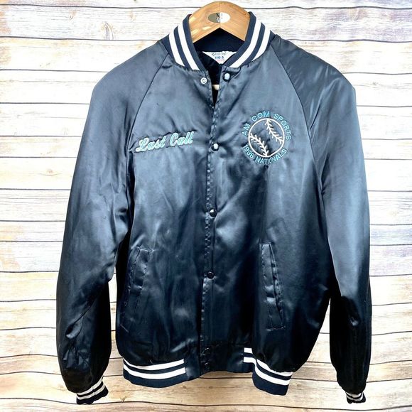 West Ark | Jackets & Coats | Vtg Westark Usa Satin Baseball Varsity ...